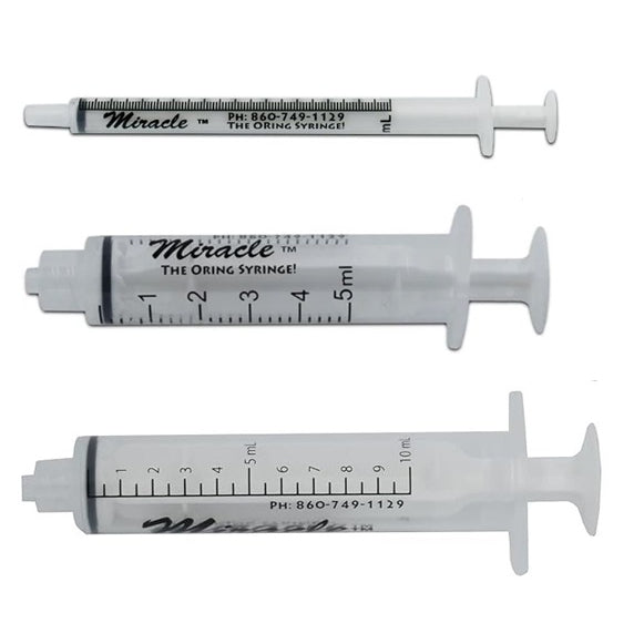 Miracle Brand O-Ring Syringes for Animal Feeding | Oz Fur Kids