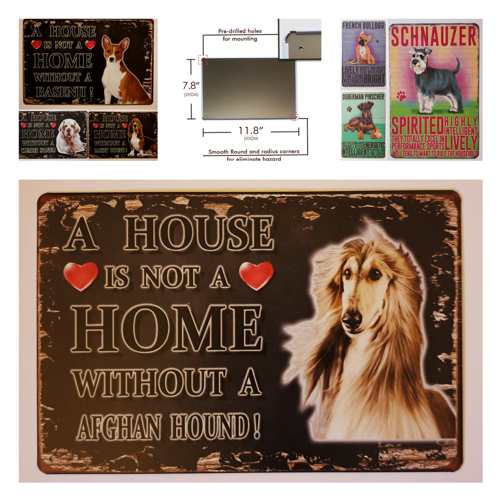 Classic Vintage Metal Tin Signs - Various Breeds & Designs – Oz Fur ...